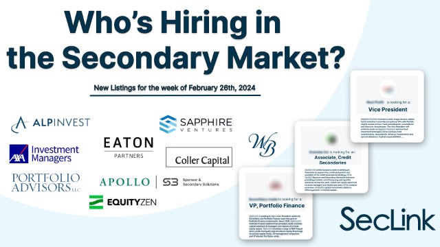 Secondary Jobs of the Week | SecondaryLink